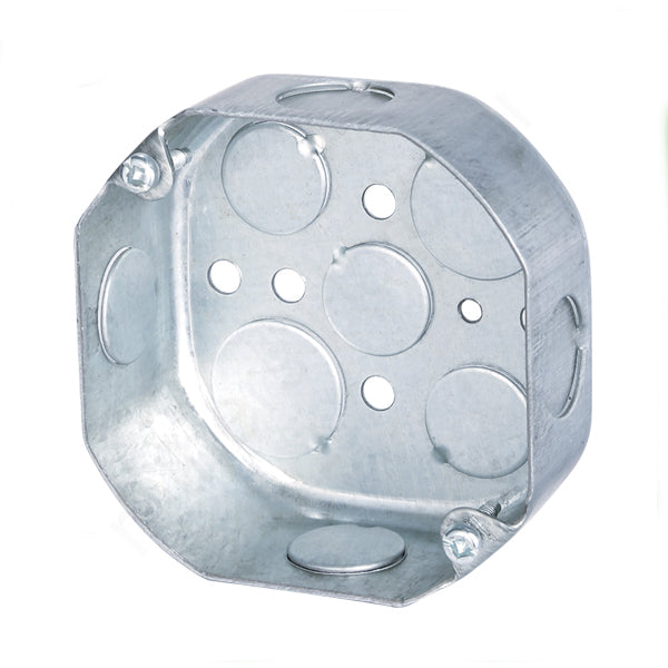 Caja, Octagonal 4'', 1/2'' Knockouts, 1.2 mm – Altegris